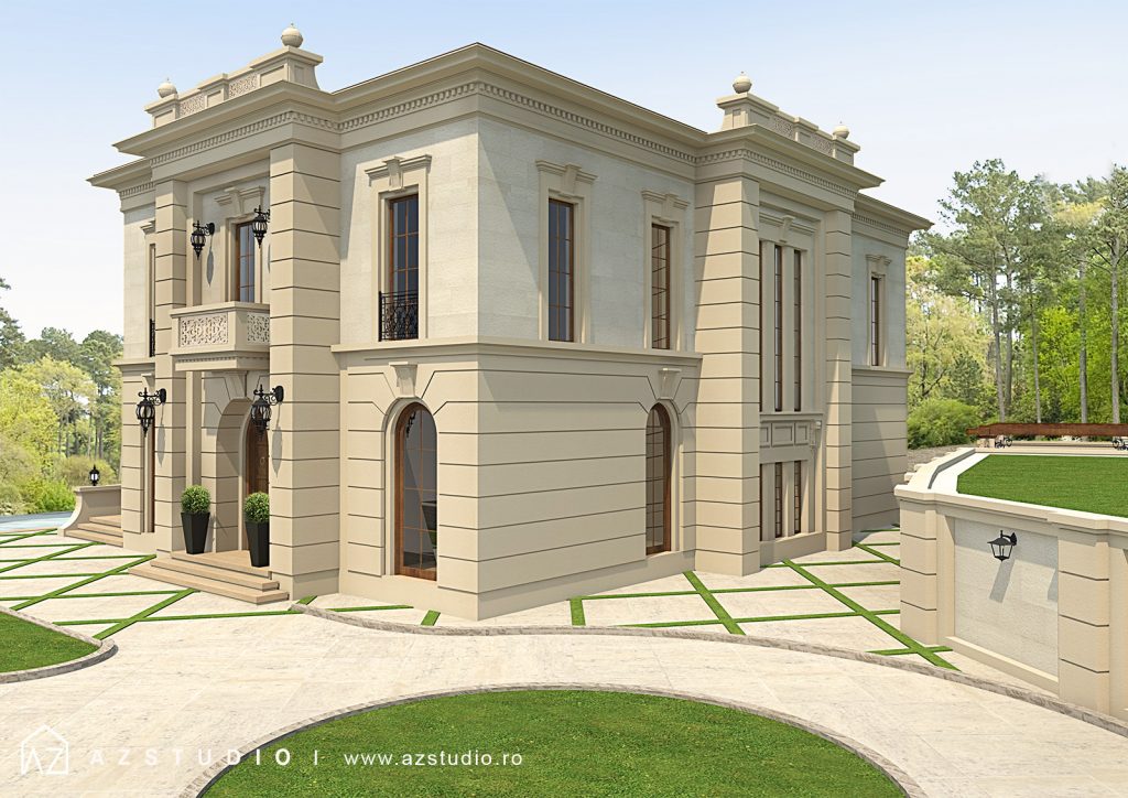 Vila stil clasic - stil arhitectural atemporal intr-o zona cu cladiri ...